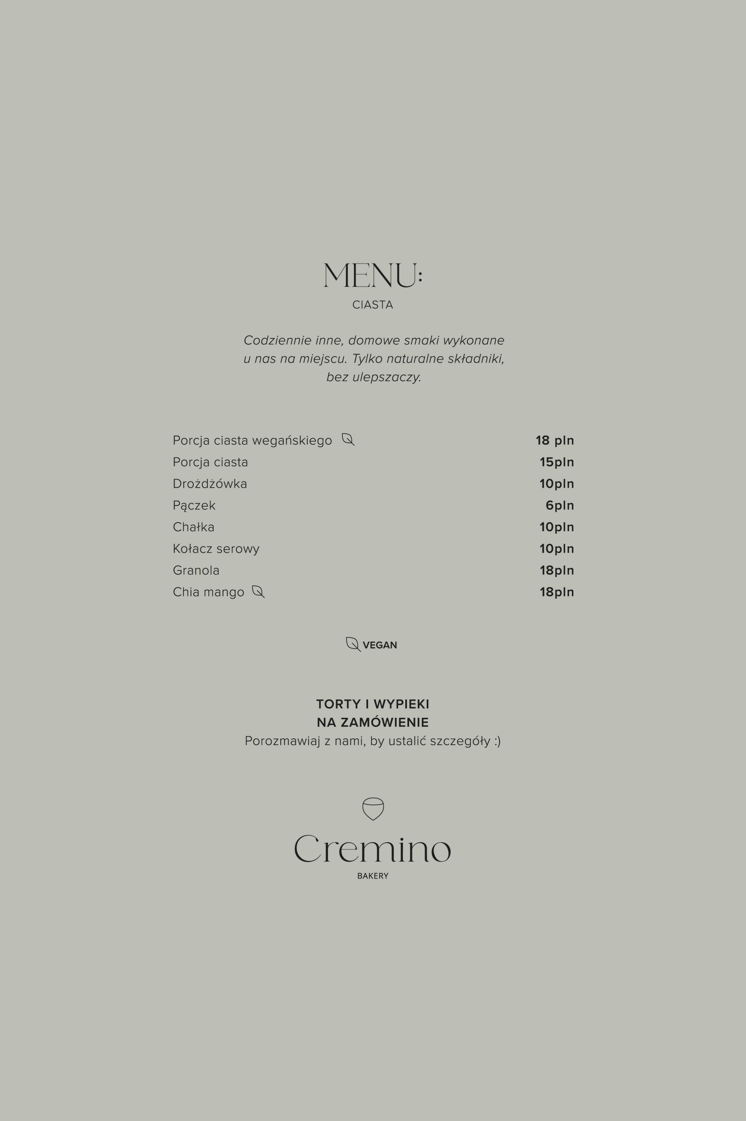 Cremino – Cremino Homemade Bakery to domowe wypieki stworzone z ...
